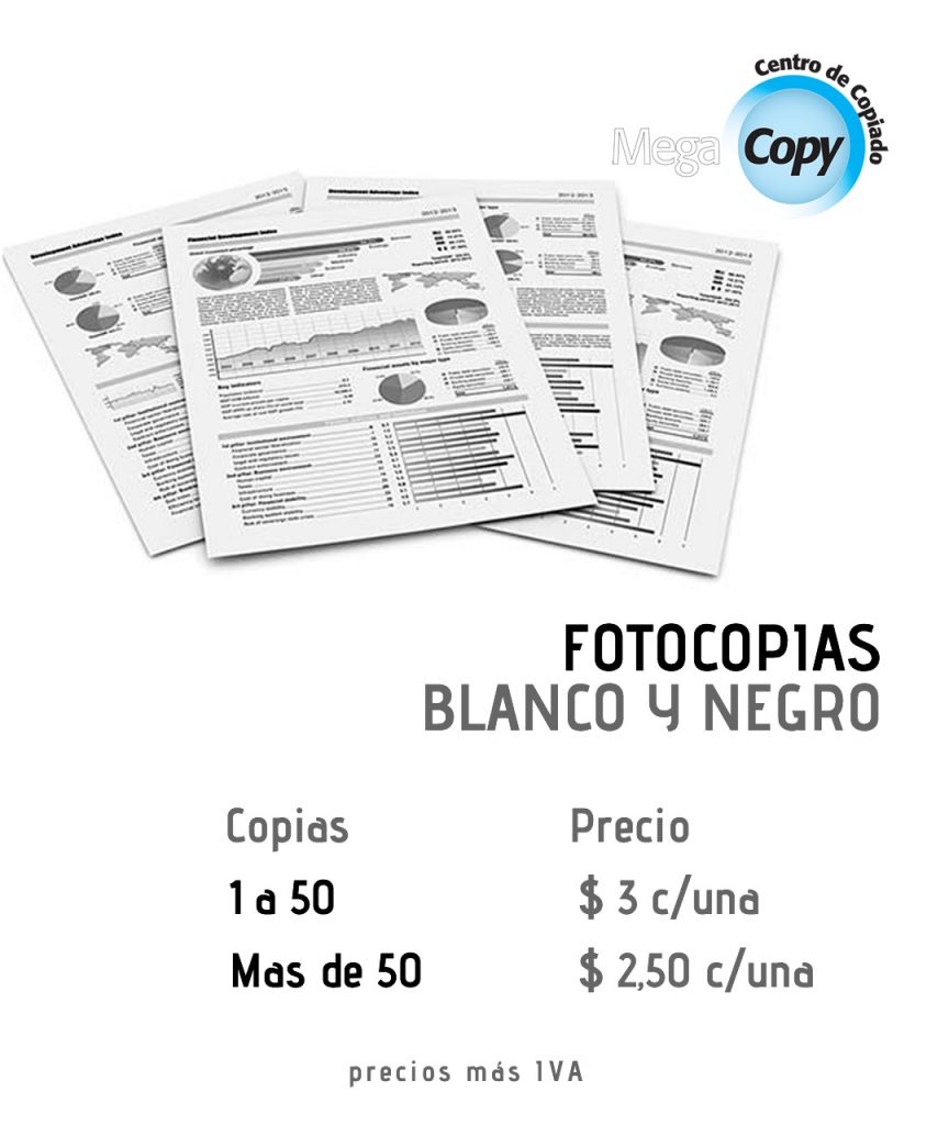 FOTOCOPIAS B Y N - FOTOCOPIASMEGACOPY